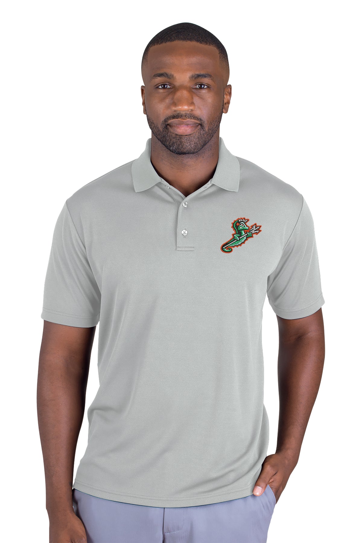 Norfolk Tides MiLB Gray Marco Polo | PoloShirt.com