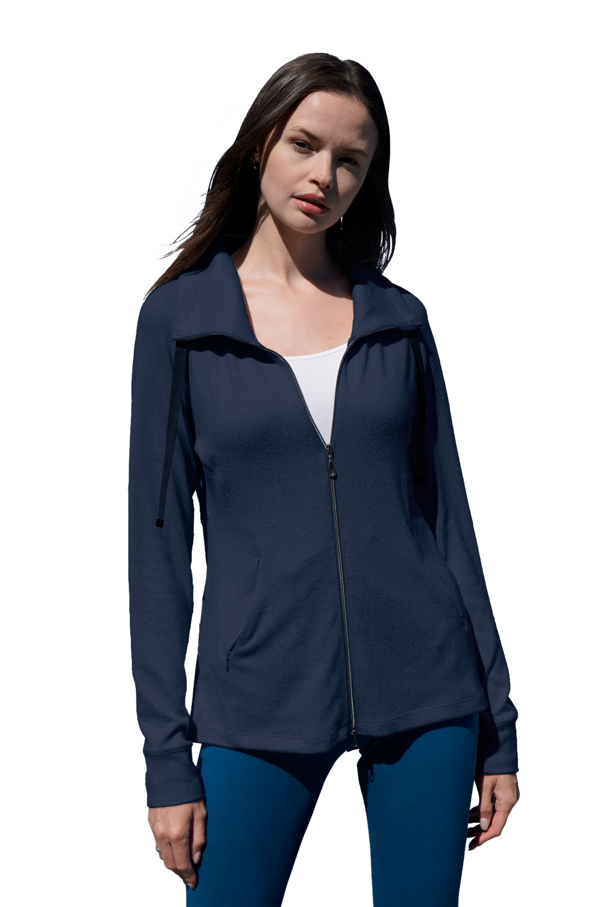 Women’s Mock Neck Full Zip Jacket | PoloShirt.com